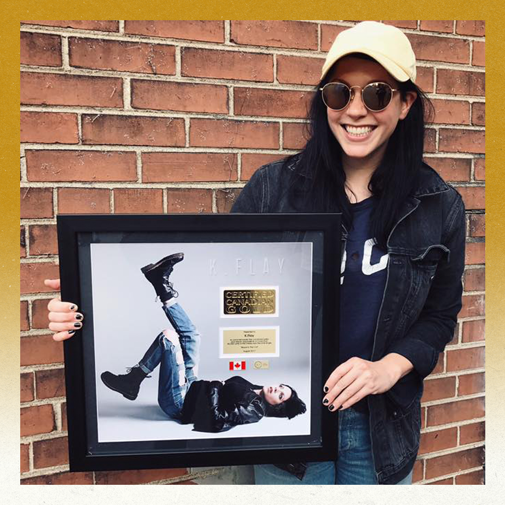 K. Flay receives first Canadian Gold plaque in Elora, ON - Music Canada